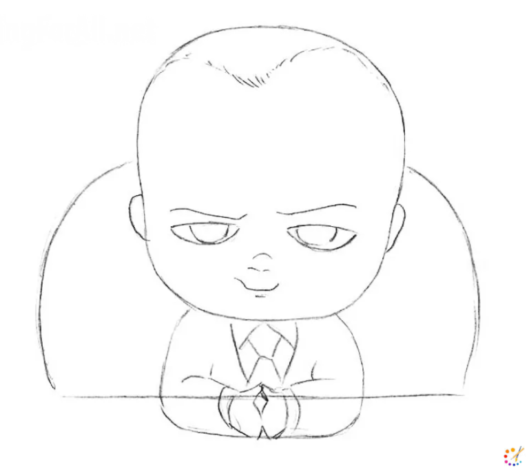How to Draw a Boss Baby Step By Step – For Kids & Beginners