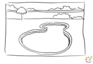 How to Draw a Swimming pool Step By Step – For Beginners