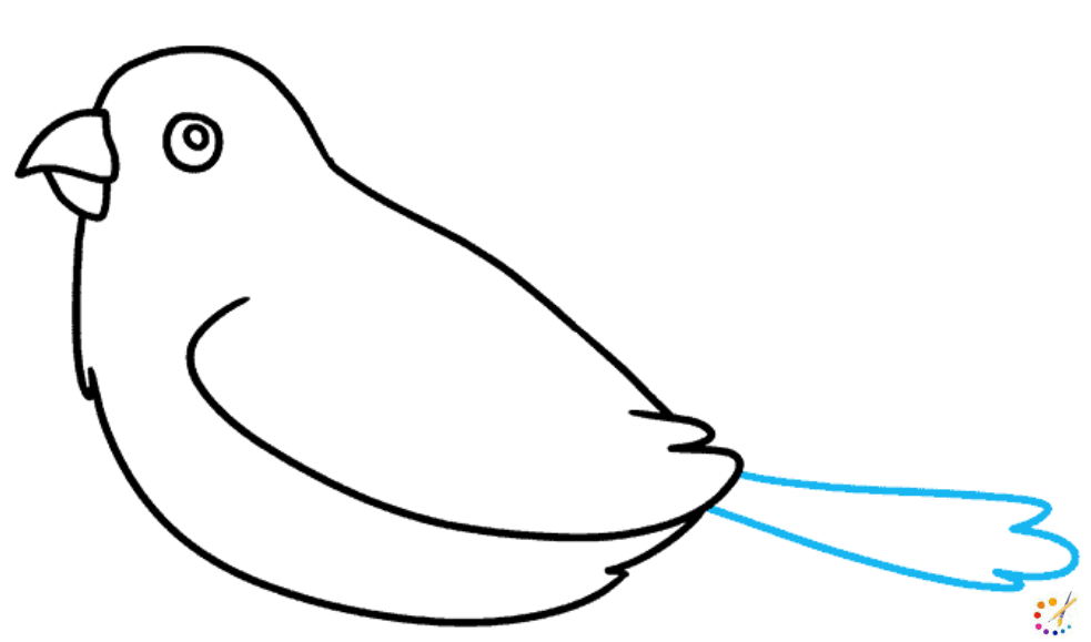 How to Draw a sparrow Step By Step – For Kids & Beginners