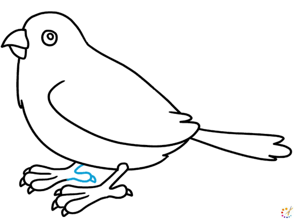 How to Draw a sparrow Step By Step – For Kids & Beginners