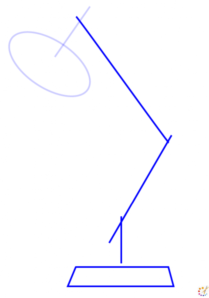 How to Draw a Table Lamp Step by Step – For Kids & Beginners