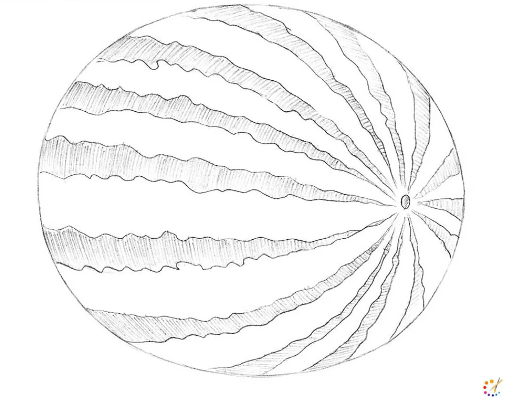 How to draw a Watermelon Step By Step – For Kids & Beginners - How to ...