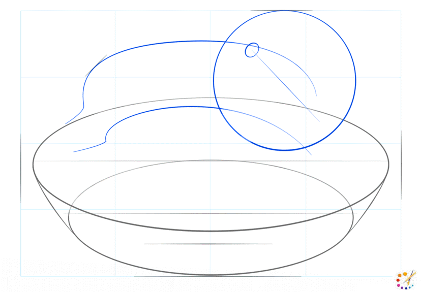 How to draw a fruit basket Step by Step – For Kids & Beginners
