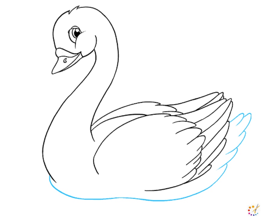 How to Draw a Swan Step By Step – For Kids & Beginners
