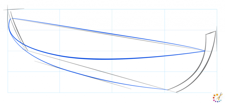 How to Draw a boat Step By Step – For Kids & Beginners