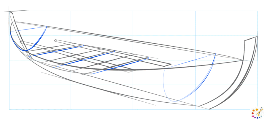 How to Draw a boat Step By Step – For Kids & Beginners