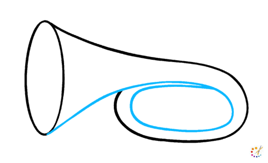 How to Draw a trumpet Step By Step – For Kids & Beginners