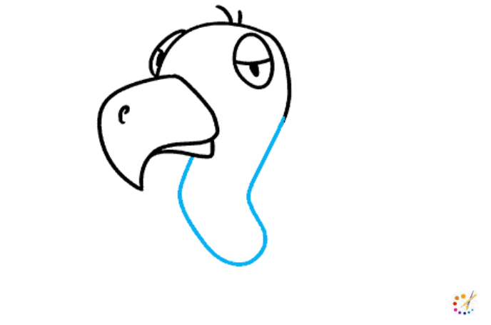 How to Draw Vulture Step By Step – For Kids & Beginners