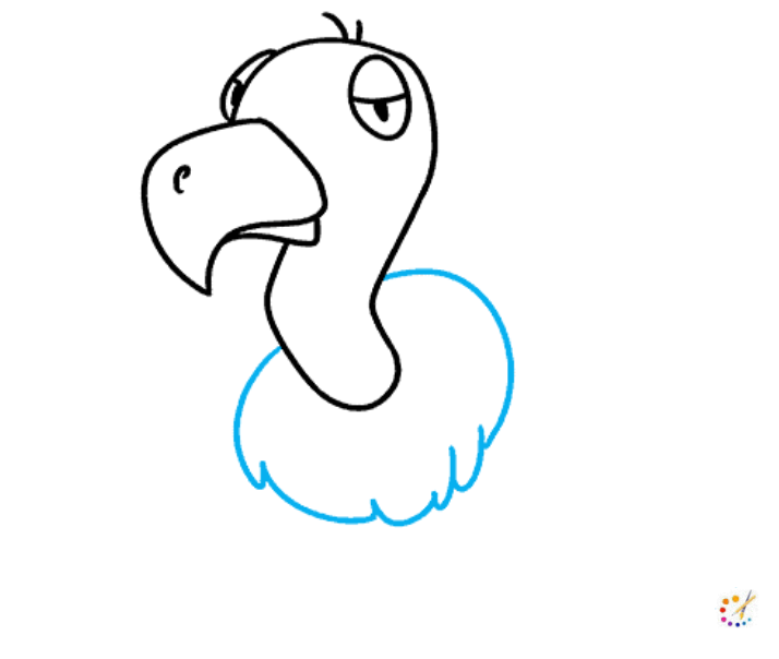 How to Draw Vulture Step By Step – For Kids & Beginners