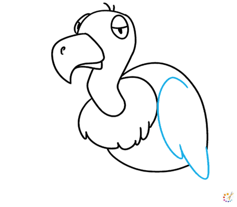 How to Draw Vulture Step By Step – For Kids & Beginners