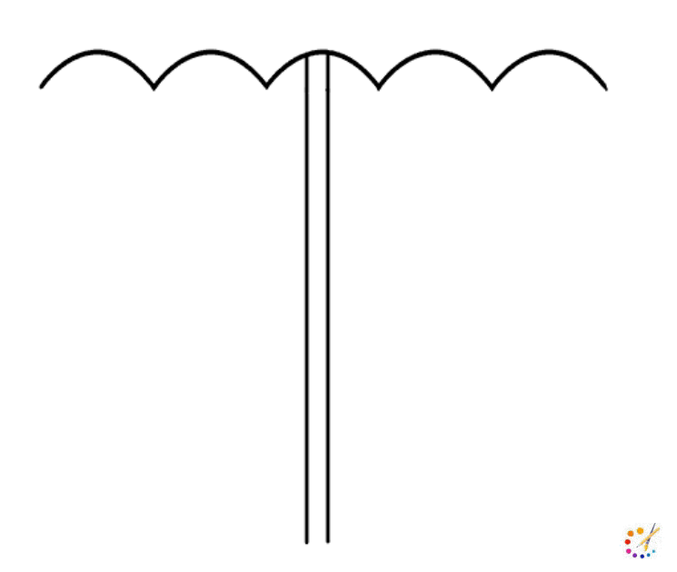 How to Draw an umbrella Step By Step – For Kids & Beginners