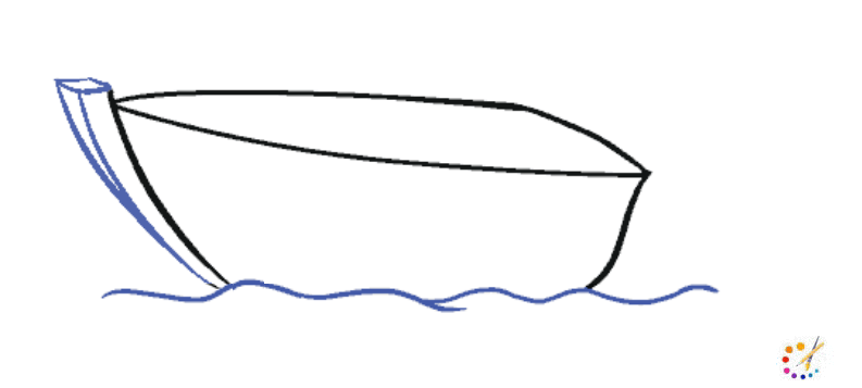 How to Draw a boat Step By Step – For Kids & Beginners