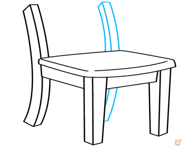 How to draw a chair Step By Step – For Kids & Beginners