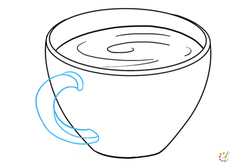 How to Draw a Coffee Cup Step By Step – For Kids & Beginners