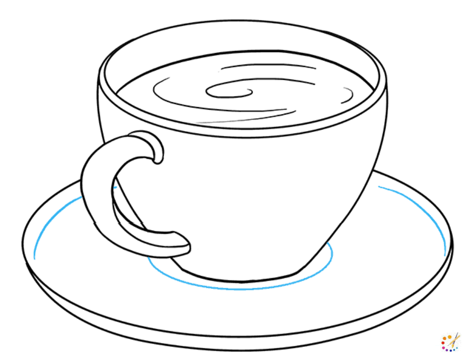 How to Draw a Coffee Cup Step By Step – For Kids & Beginners
