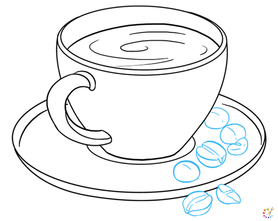 How to Draw a Coffee Cup Step By Step – For Kids & Beginners