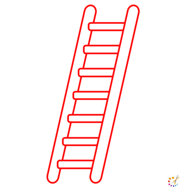 How to Draw a Ladder Step By Step – For Kids & Beginners