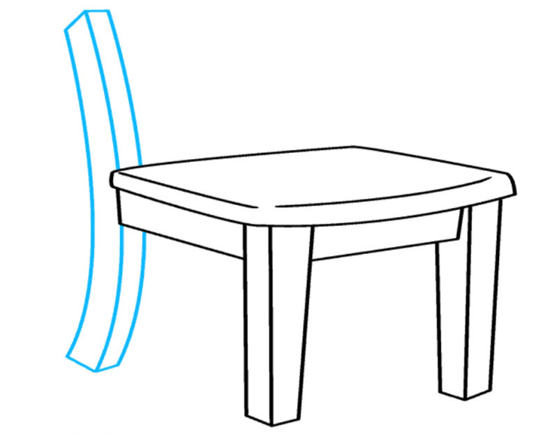 How to draw a chair Step By Step – For Kids & Beginners