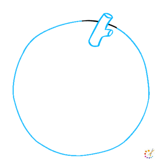 How to draw Orange Step by Step – For Kids & Beginners