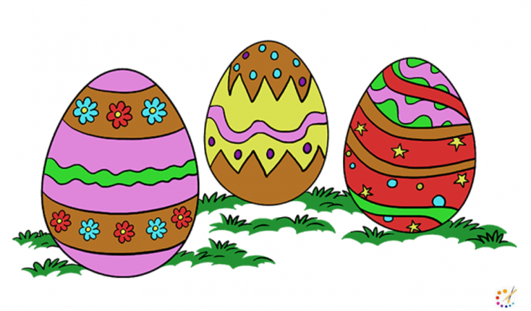 How to Draw Easter Egg Step by Step – For Kids & Beginners
