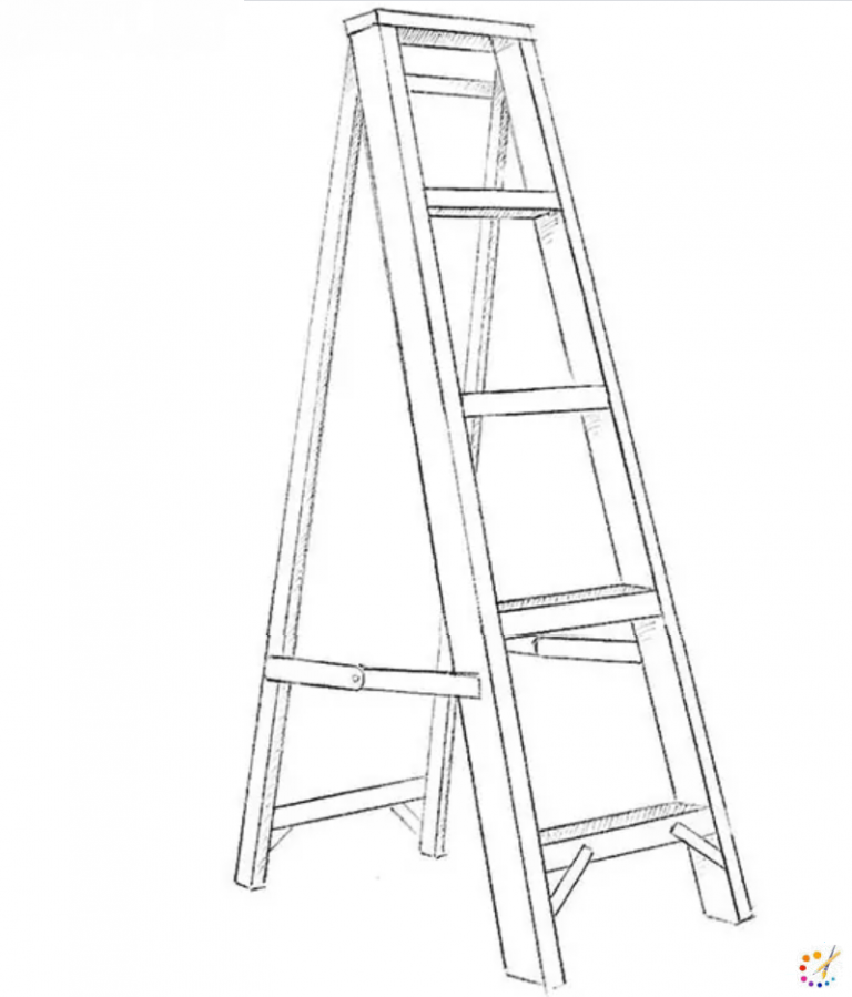 How to Draw a Ladder Step By Step – For Kids & Beginners