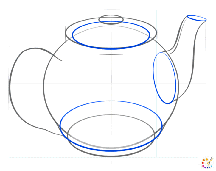 How to Draw Teapot Step By Step – For Kids & Beginners