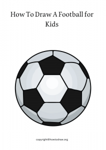 How To Draw A Football Step By Step – For Kids & Beginners