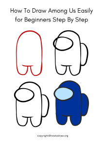 How To Draw Among Us Step By Step – For Kids & Beginners