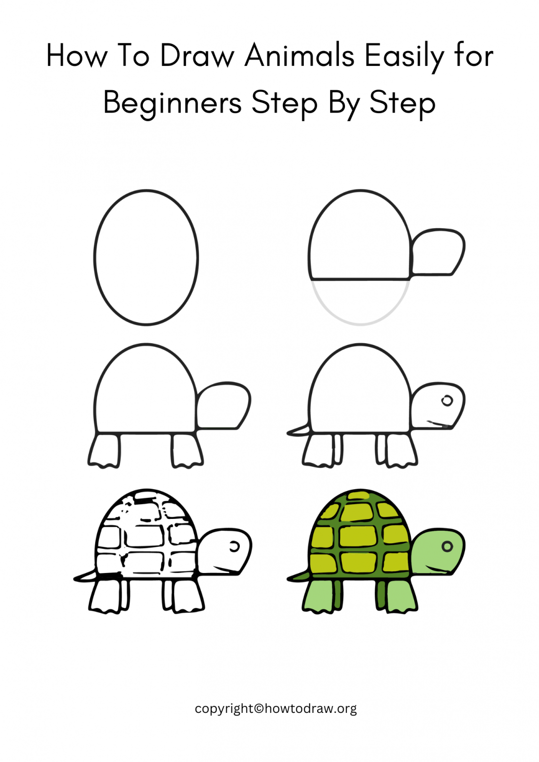 How To Draw Animals Step By Step – For Kids & Beginners