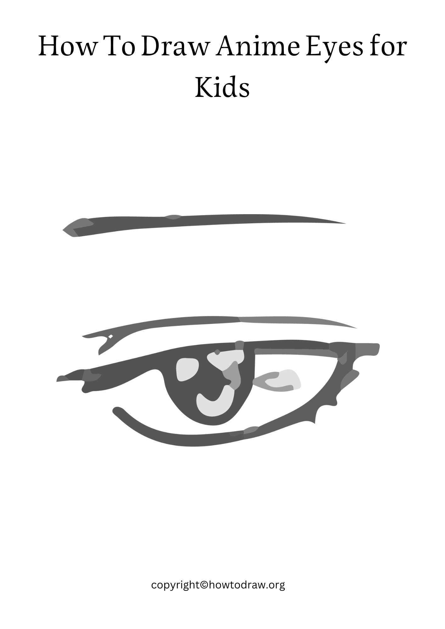 How To Draw Anime Eyes Step By Step – For Kids & Beginners