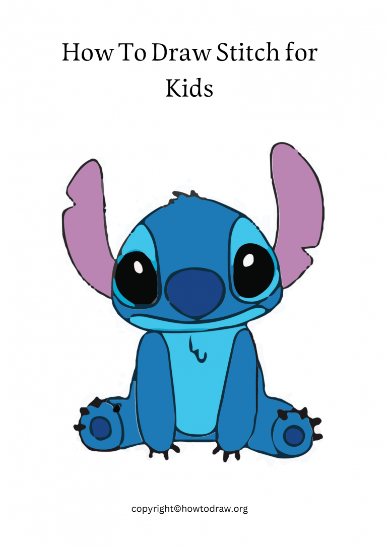 How To Draw Stitch Step By Step – For Kids & Beginners