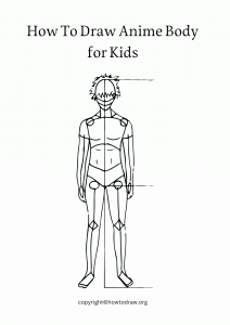 How To Draw Anime Body Step By Step – For Kids & Beginners