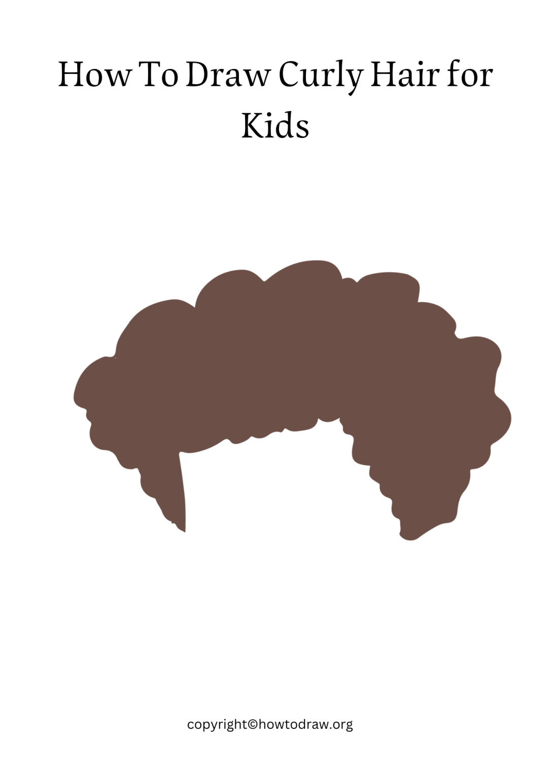 How To Draw Curly Hair Step By Step – For Kids & Beginners