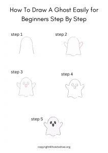 How To Draw A Ghost Step By Step – For Kids & Beginners