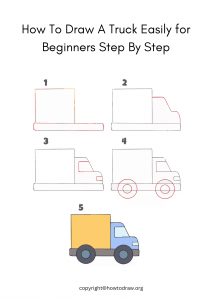 How To Draw A Truck Step By Step – For Kids & Beginners
