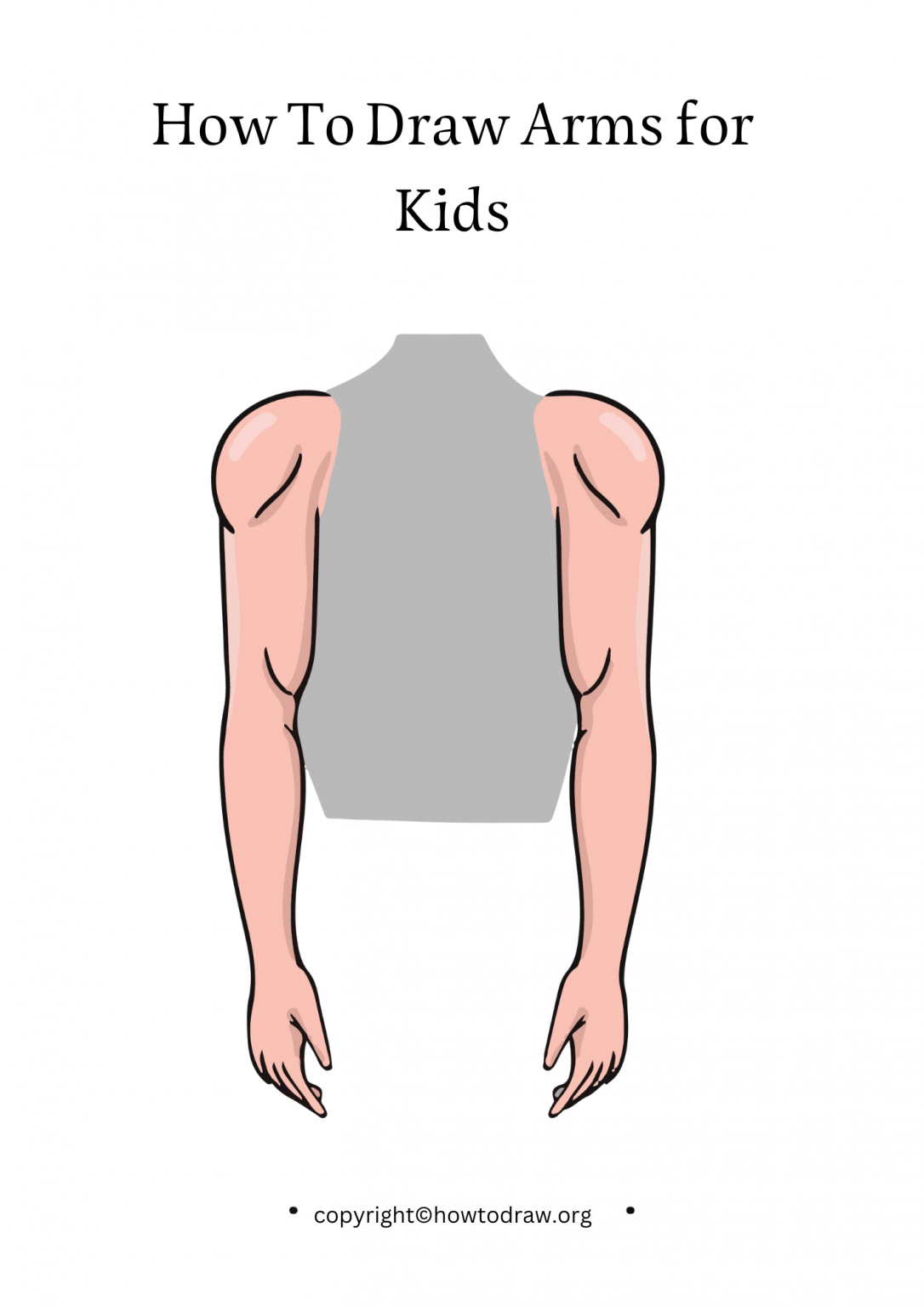 How To Draw Arms Step By Step – For Kids & Beginners