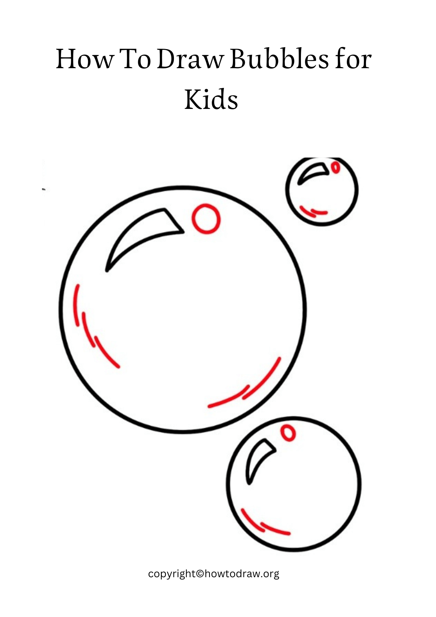 How To Draw Bubbles Step By Step – For Kids & Beginners