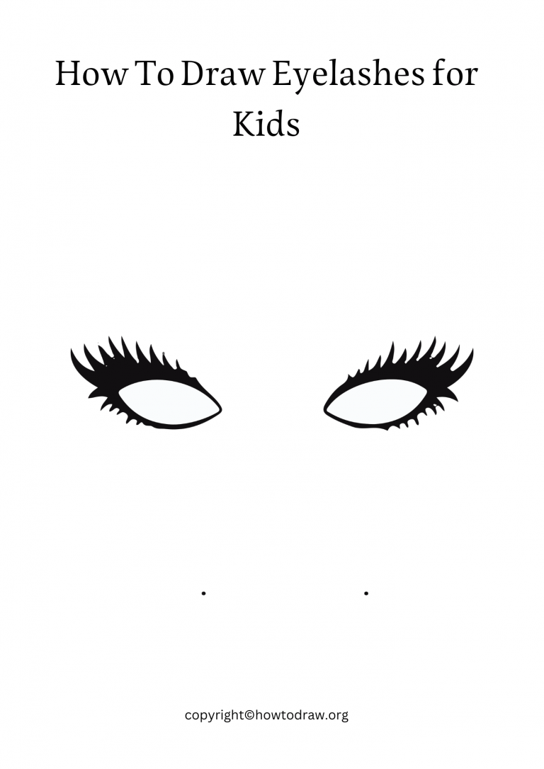 How To Draw Eyelashes Step By Step – For Kids & Beginners