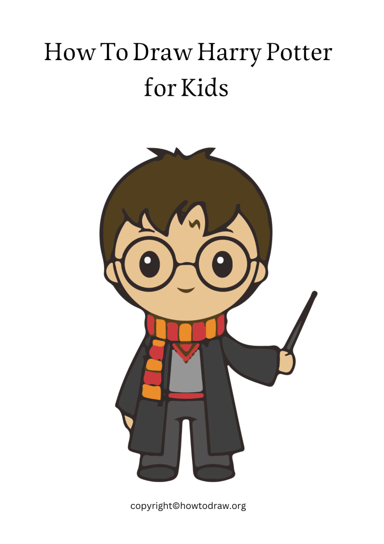 How To Draw Harry Potter Step By Step – For Kids & Beginners