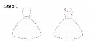 How To Draw A Dress Step By Step – For Kids & Beginners