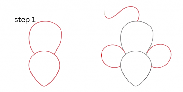 How To Draw A Mice Step By Step – For Kids & Beginners
