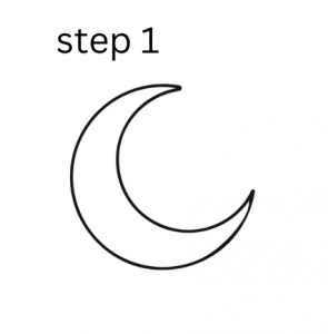 How To Draw A Moon Step By Step – For Kids & Beginners