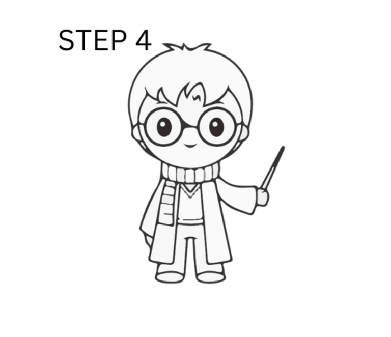 How To Draw Harry Potter Step By Step – For Kids & Beginners