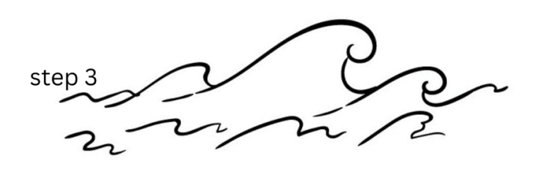 How To Draw Waves Step By Step – For Kids & Beginners