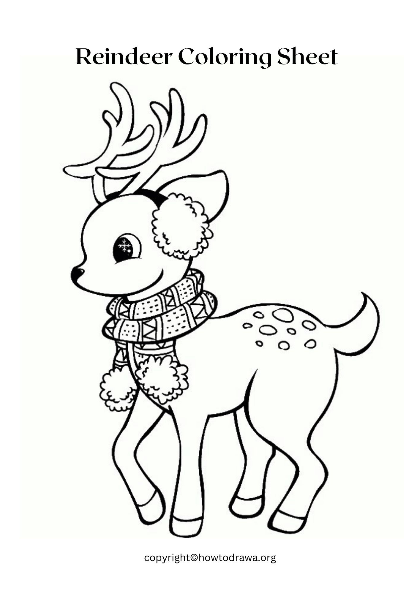 Reindeer For Coloring Reindeer Coloring Pages 30 FREE Printable