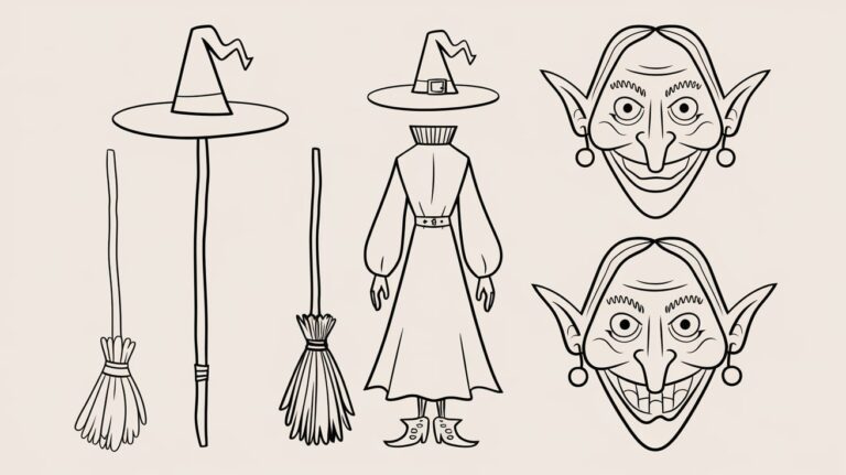 How to Draw a Witch Step By Step – For Kids & Beginners