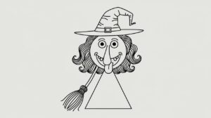 How to Draw a Witch Step By Step – For Kids & Beginners