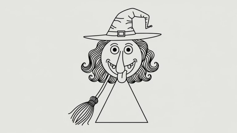 How to Draw a Witch Step By Step – For Kids & Beginners