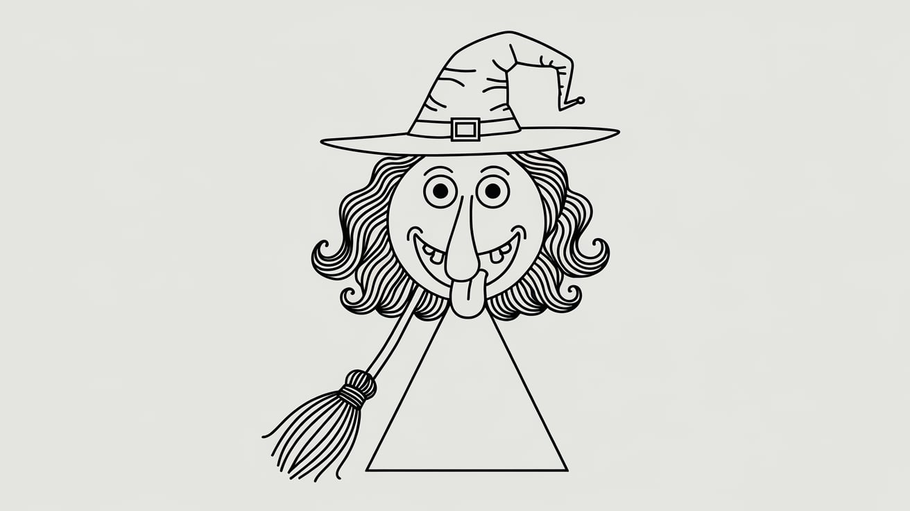 How to Draw a Witch Step By Step – For Kids & Beginners