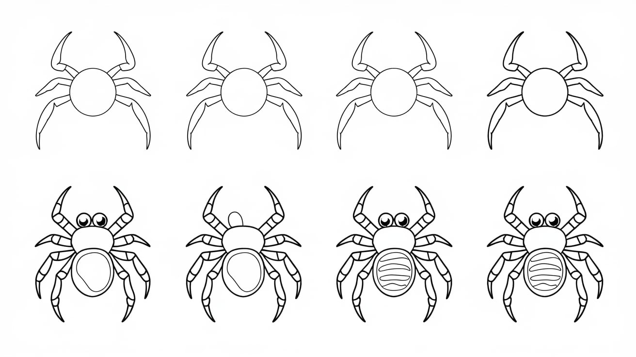 How To Draw A Spider Step By Step – For Kids & Beginners